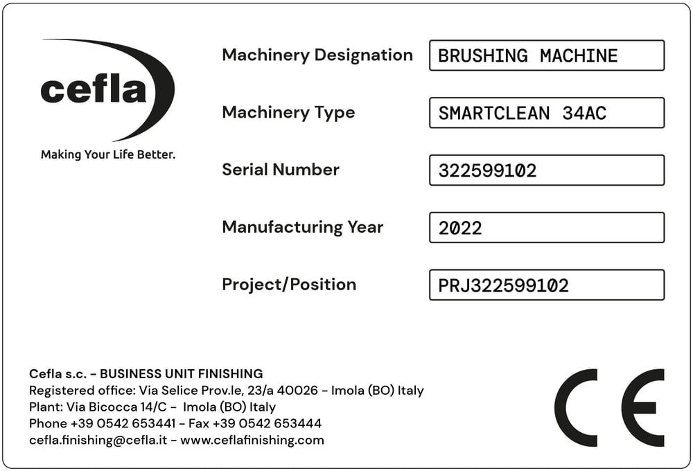 Spare parts ordering | Cefla Finishing