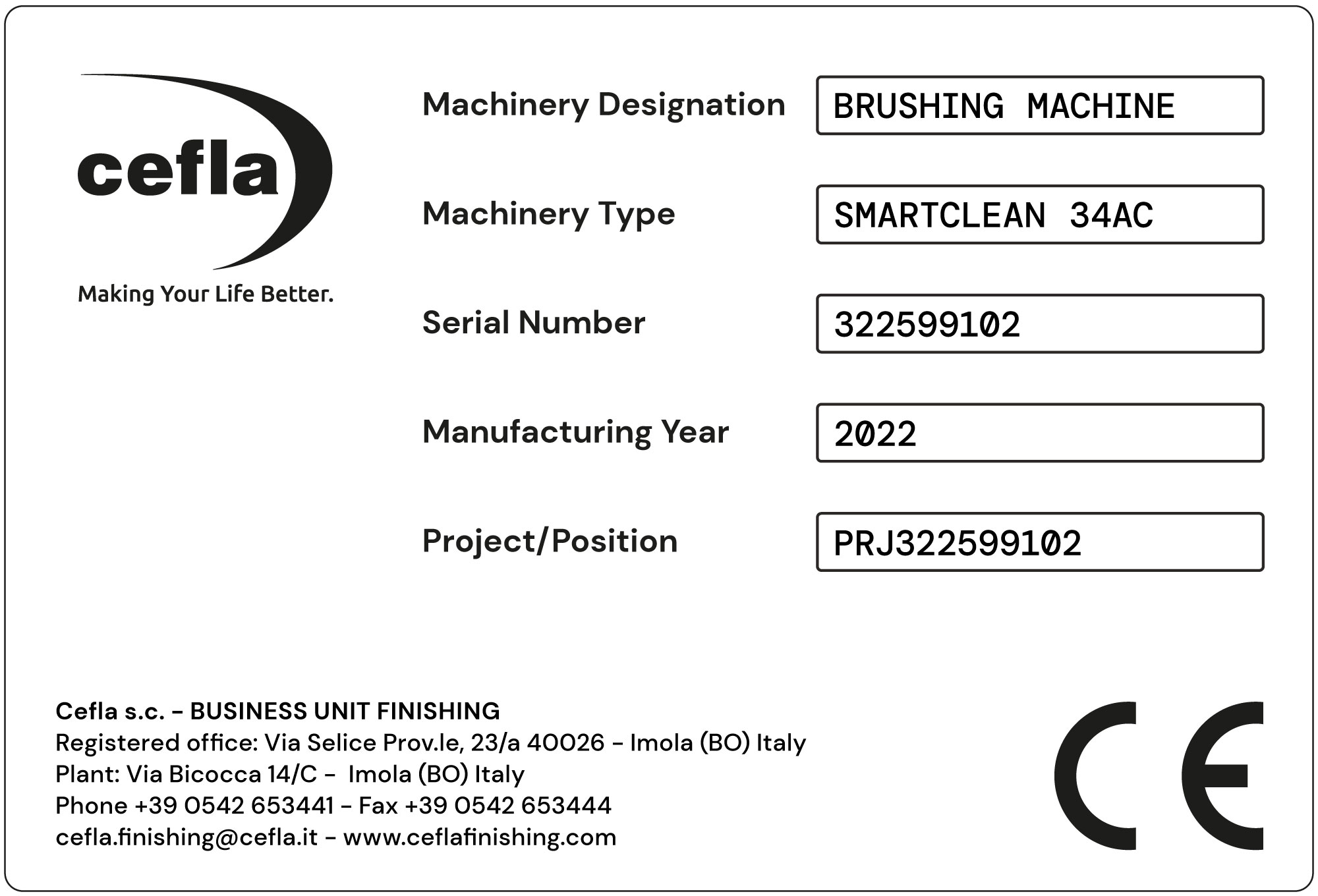 Spare parts ordering | Cefla Finishing